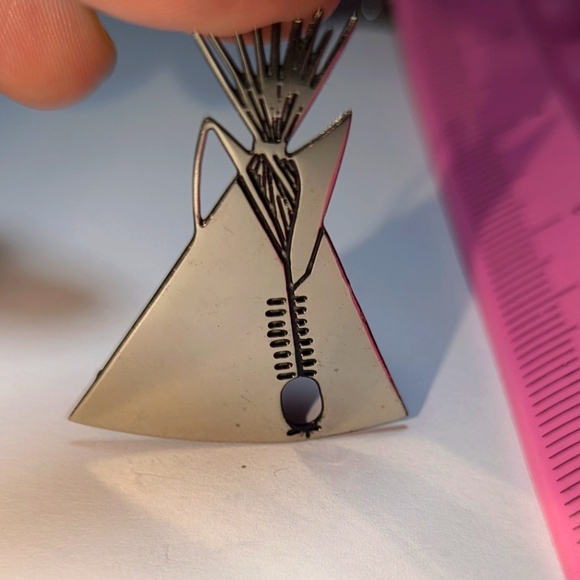 Jewelry | Vintage Silver Teepee Tipi Brooch Lapel Pin Signed Mr | Poshmark